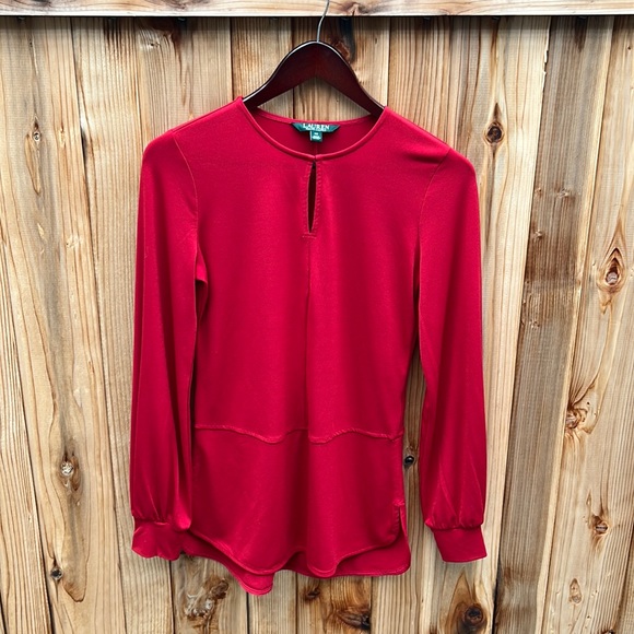 Lauren Ralph Lauren | Tops | Ruby Red Lauren Ralph Lauren Stop | Poshmark